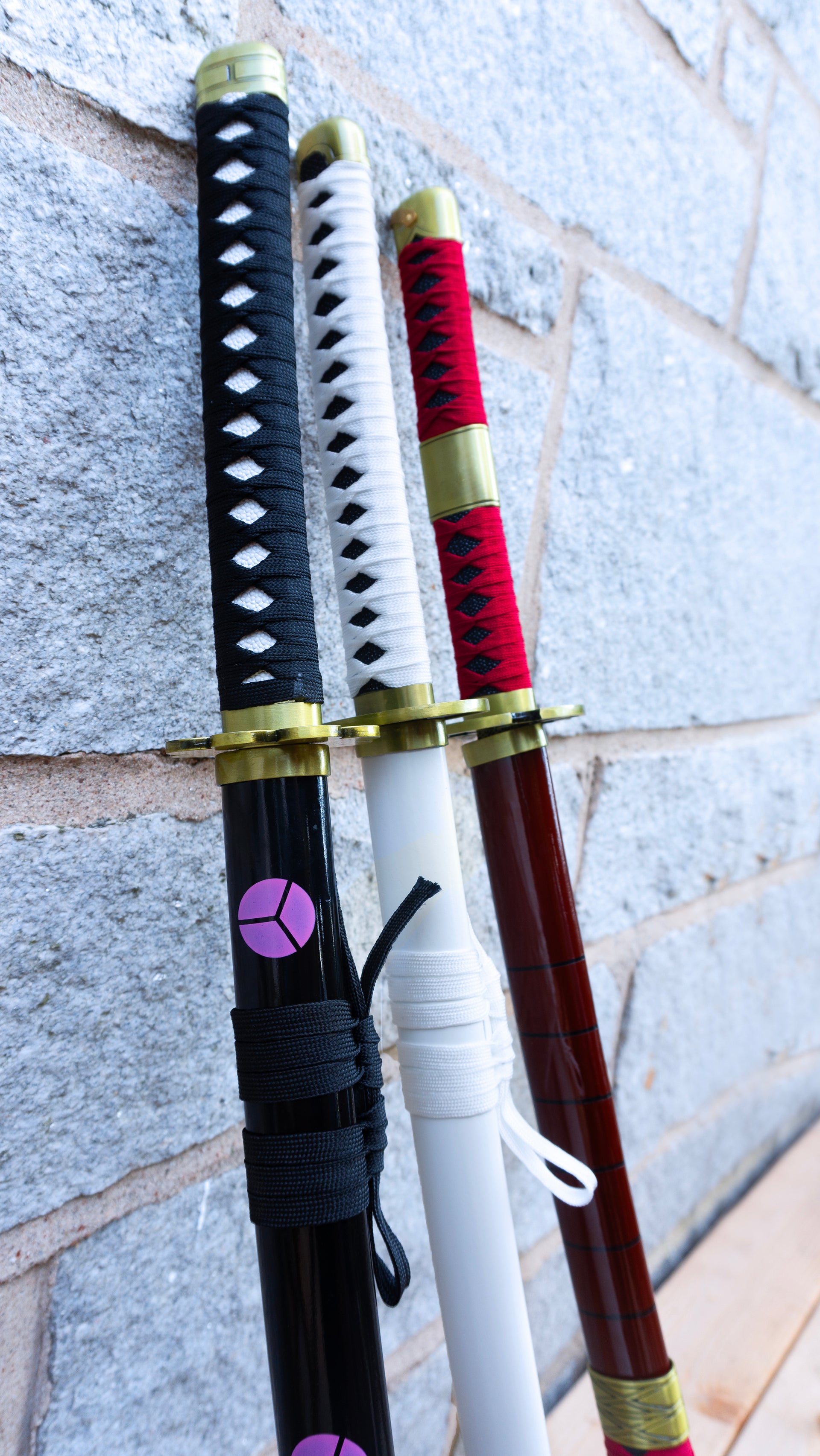 Roronoa Zoro Shusui and Yubashiri Sandai Kitetsu 3|piece Katana Set ...