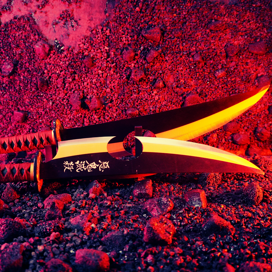 Tengen Uzui's Dual Blades | Demon Slayer (Metal) – Sword Slice